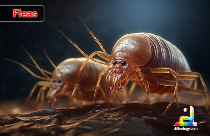 Difference Between Ticks And Fleas | Diffeology