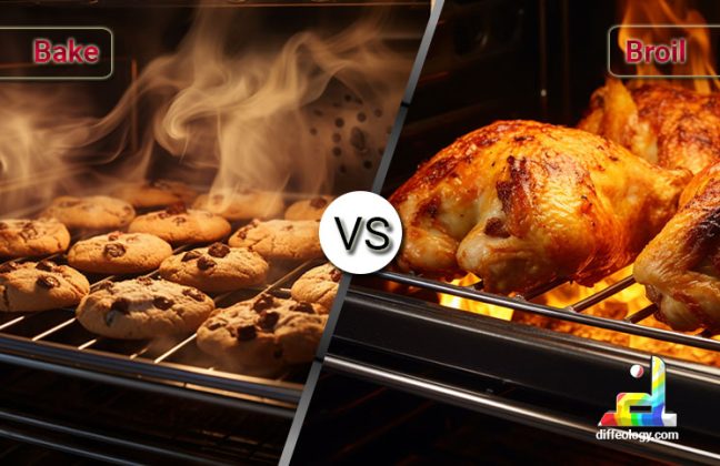 Difference Between Baking And Broiling | Diffeology