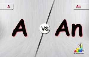 Difference Between A And An | Diffeology