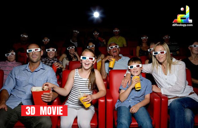 Difference Between 2D And 3D Movies | Diffeology