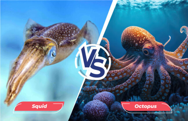 Difference Between Squid And Octopus | Diffeology