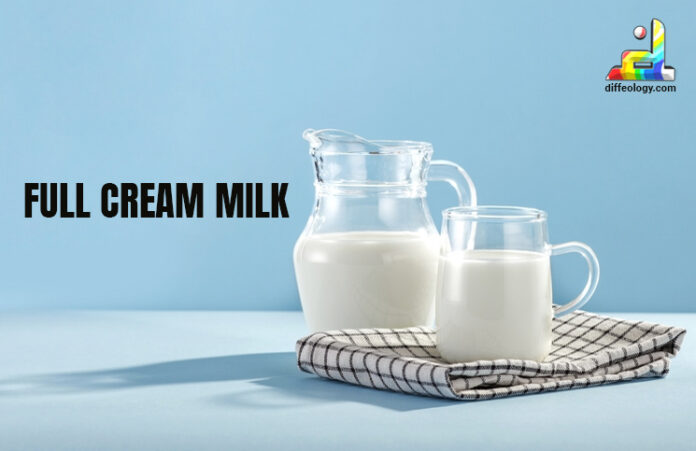 Difference Between Full Cream Milk And Whole Milk | Diffeology
