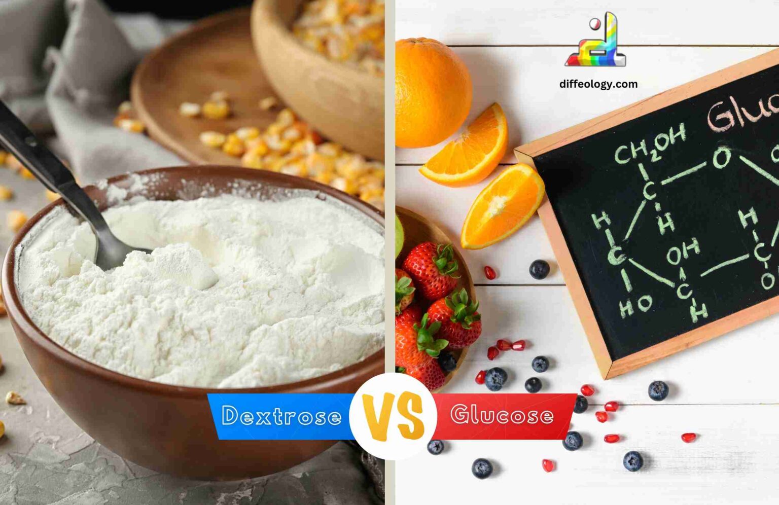 Difference Between Dextrose And Glucose | Diffeology