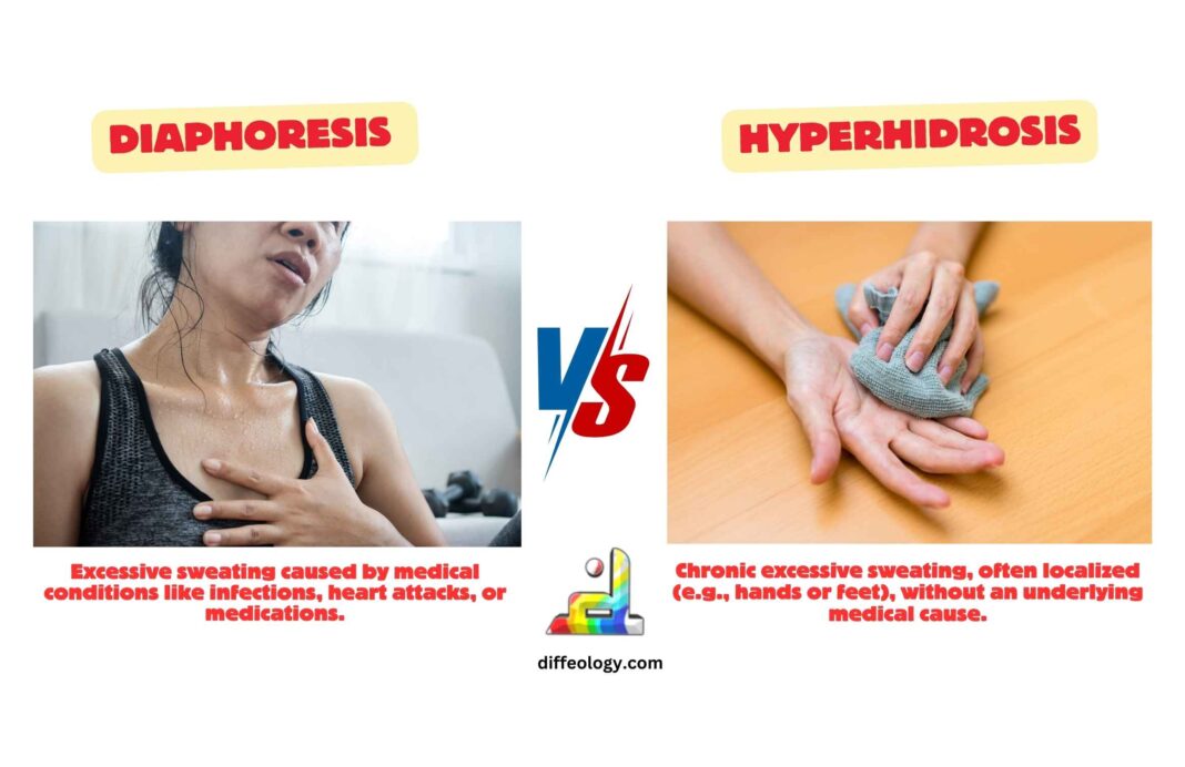 Difference Between Diaphoresis And Hyperhidrosis | Diffeology