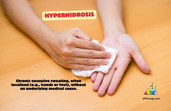 Difference Between Diaphoresis And Hyperhidrosis | Diffeology