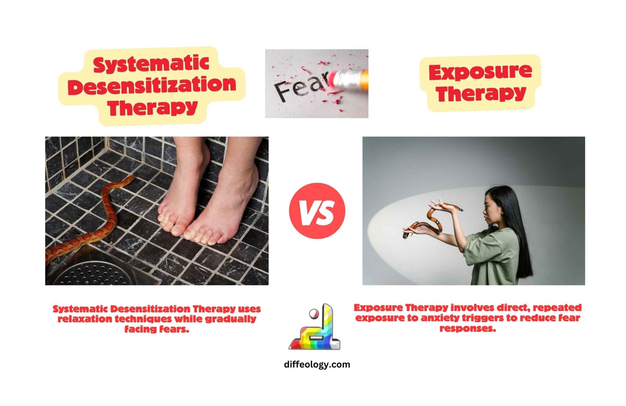 Difference Between Systematic Desensitization And Exposure Therapy | Diffeology
