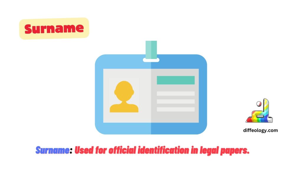 Difference Between Family Name And Surname | Diffeology