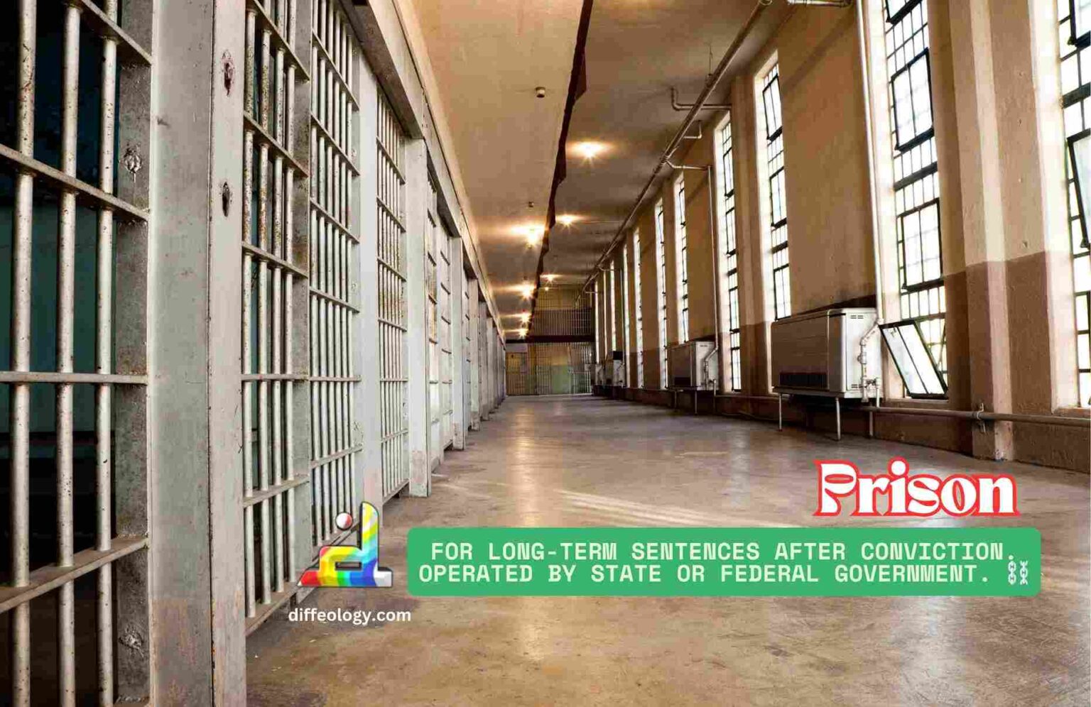 Difference Between Jail And Prison | Diffeology