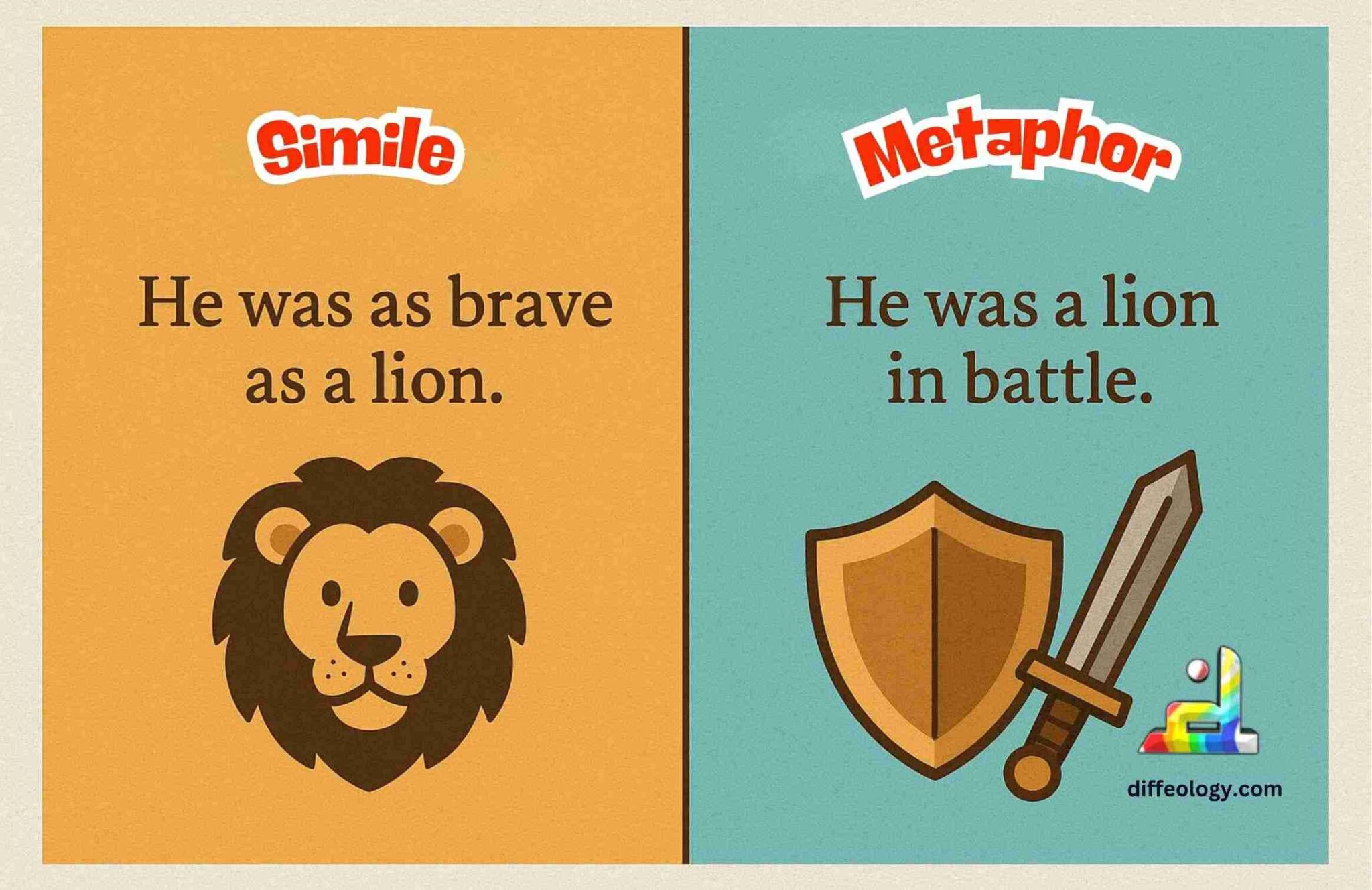 Difference Between Simile And Metaphor | Diffeology