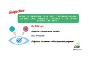 Difference Between Objective And Subjective | Diffeology
