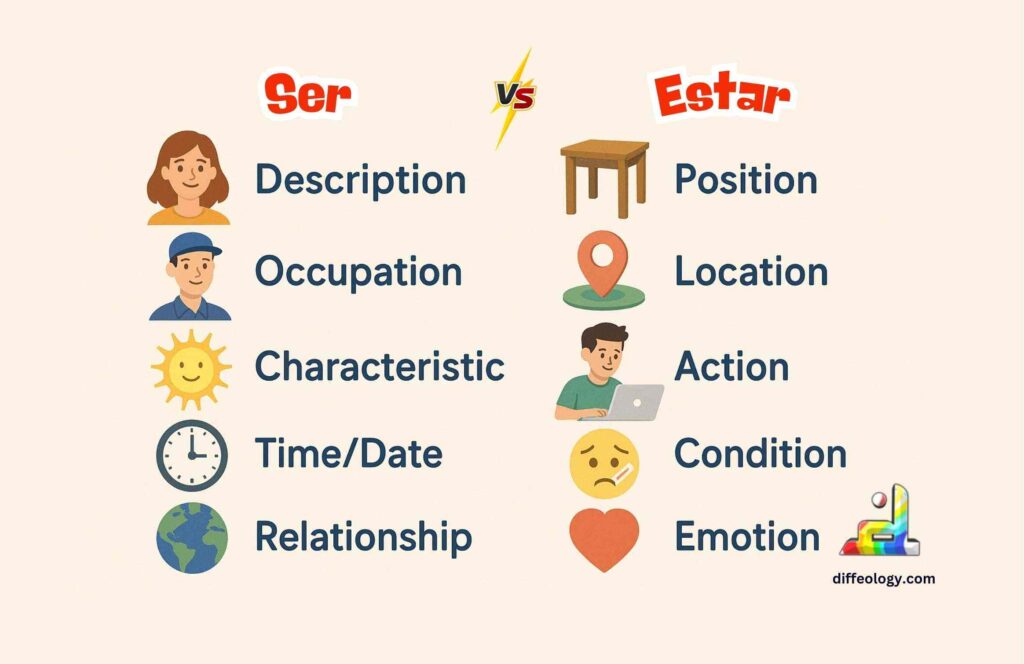 Difference Between Ser And Estar | Diffeology